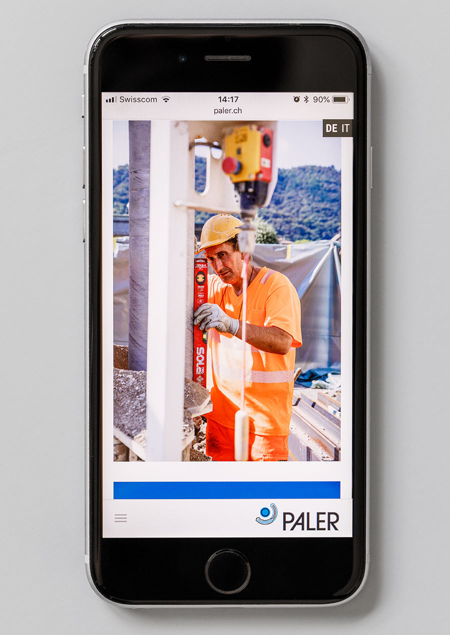 PALER Spezialtiefbau – Website — P’INC. Communication Design