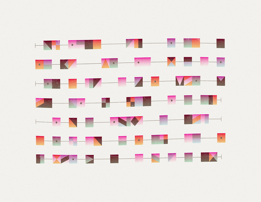 The White Canvas Is Almost Solemn — Each Superfluous Line Any Color Placed Without Veneration 