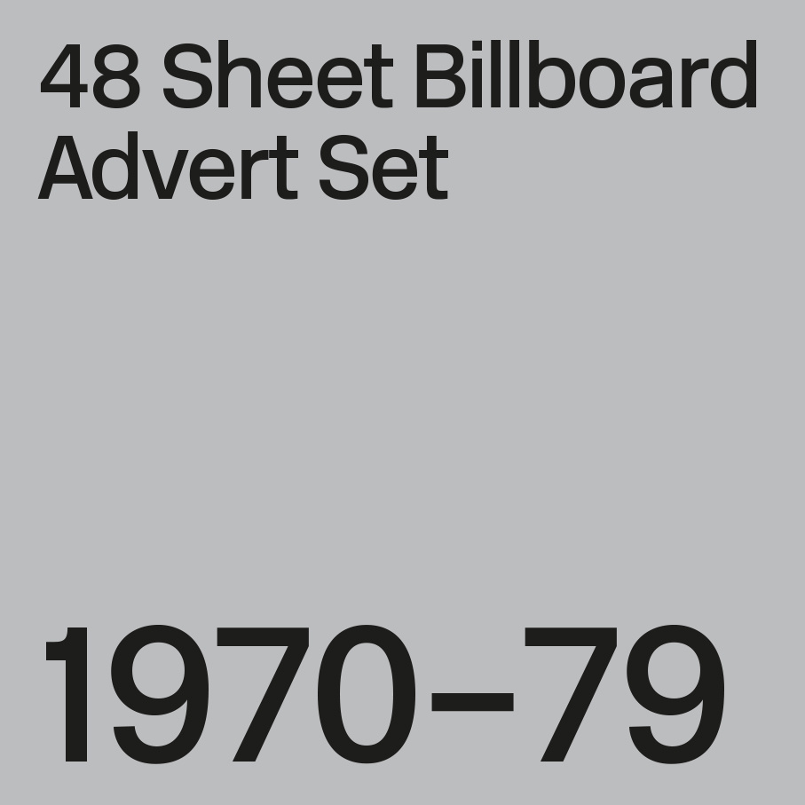 48 Sheet Billboard Ads 1970-79 — Display